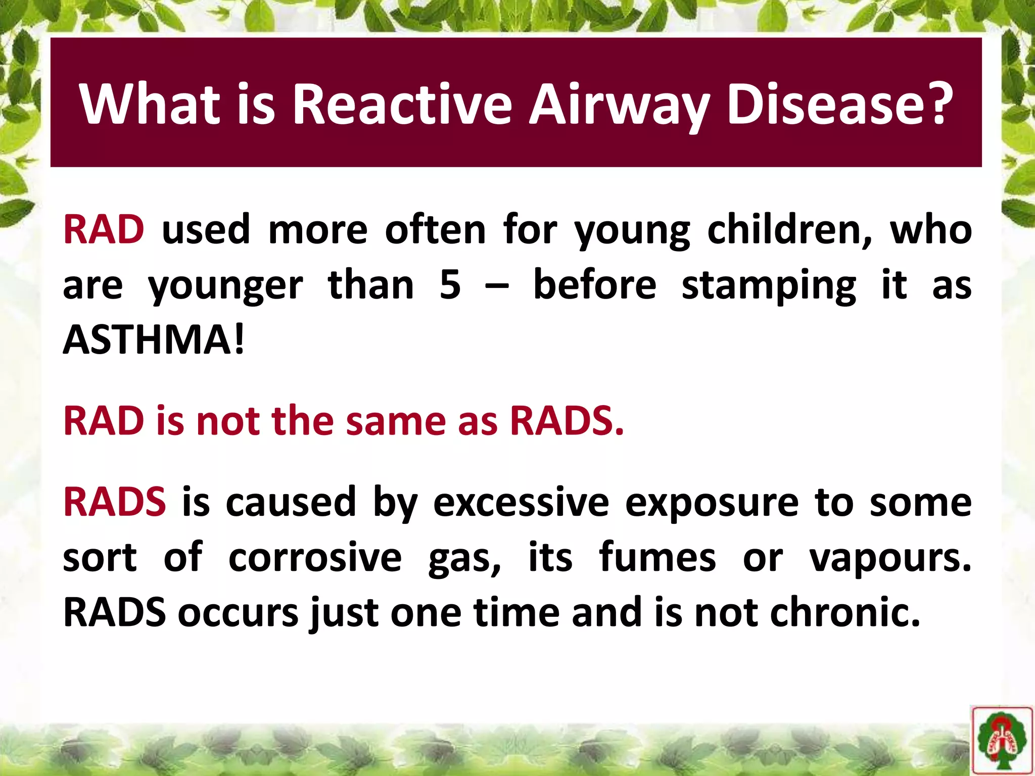 Reactive airway diseases_2018_pmm | PPTX