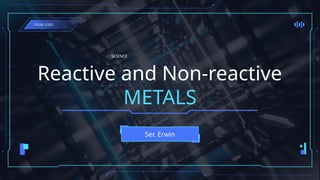 Reactive and Non-Reactive Metals and non metals.pptx