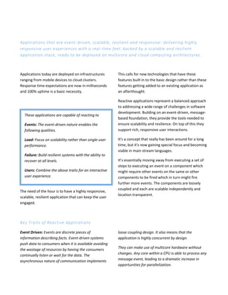 Reactive applications | PDF