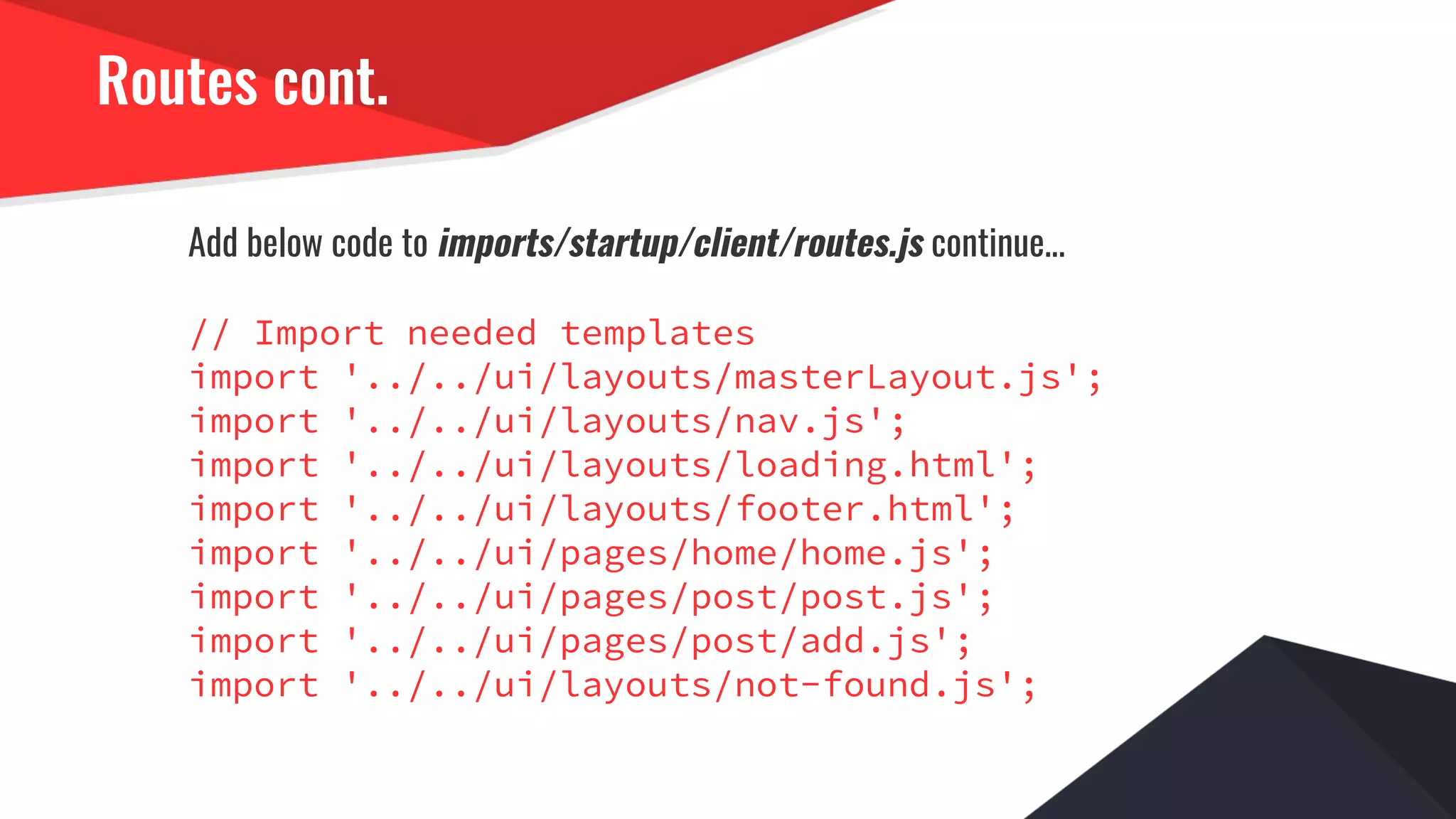 Reactive Application Using Meteor Ppt