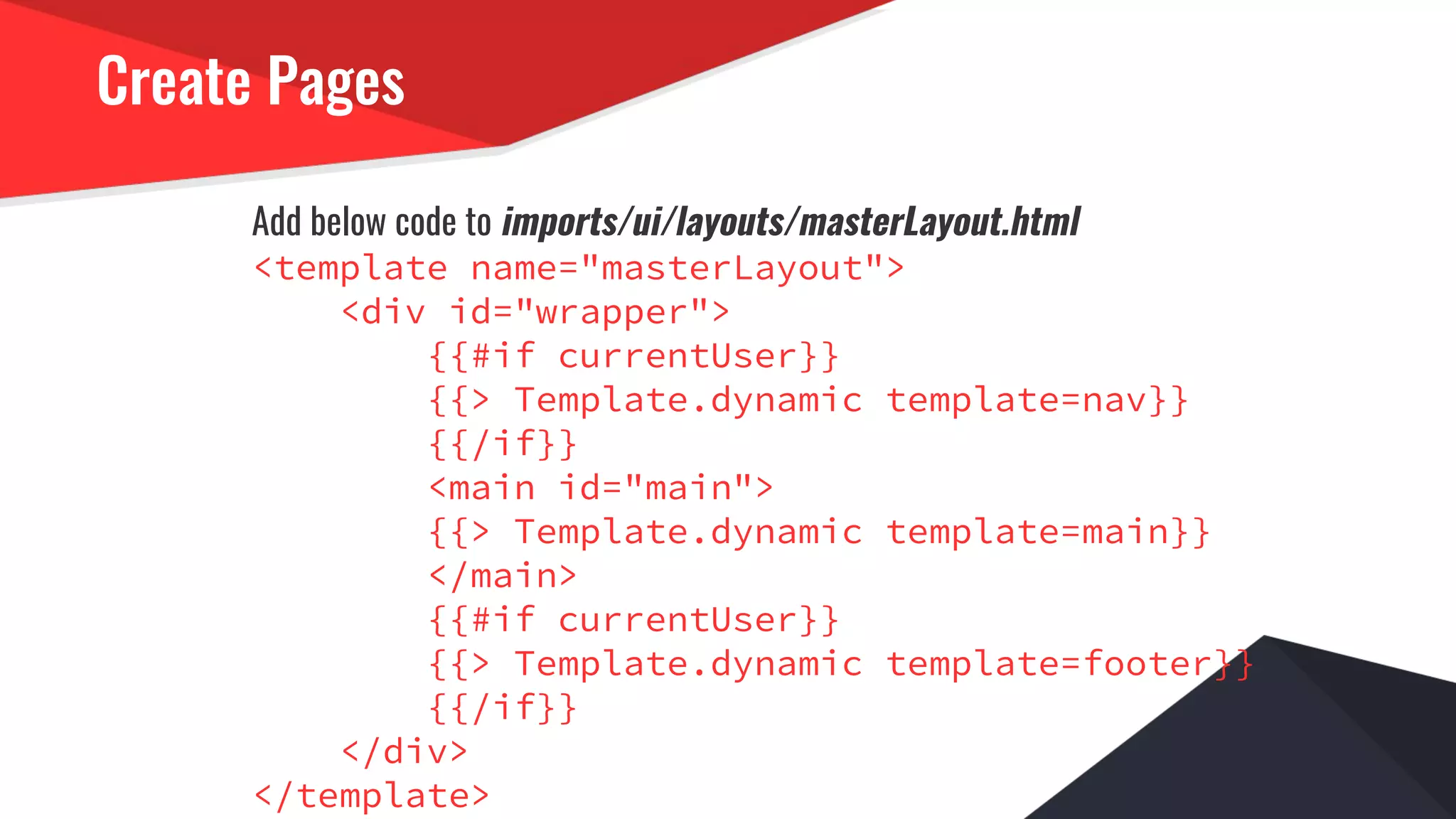 Reactive Application Using Meteor Ppt