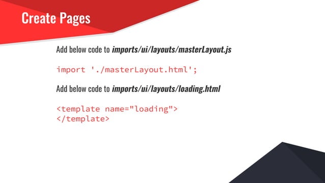 Reactive Application Using Meteor Ppt