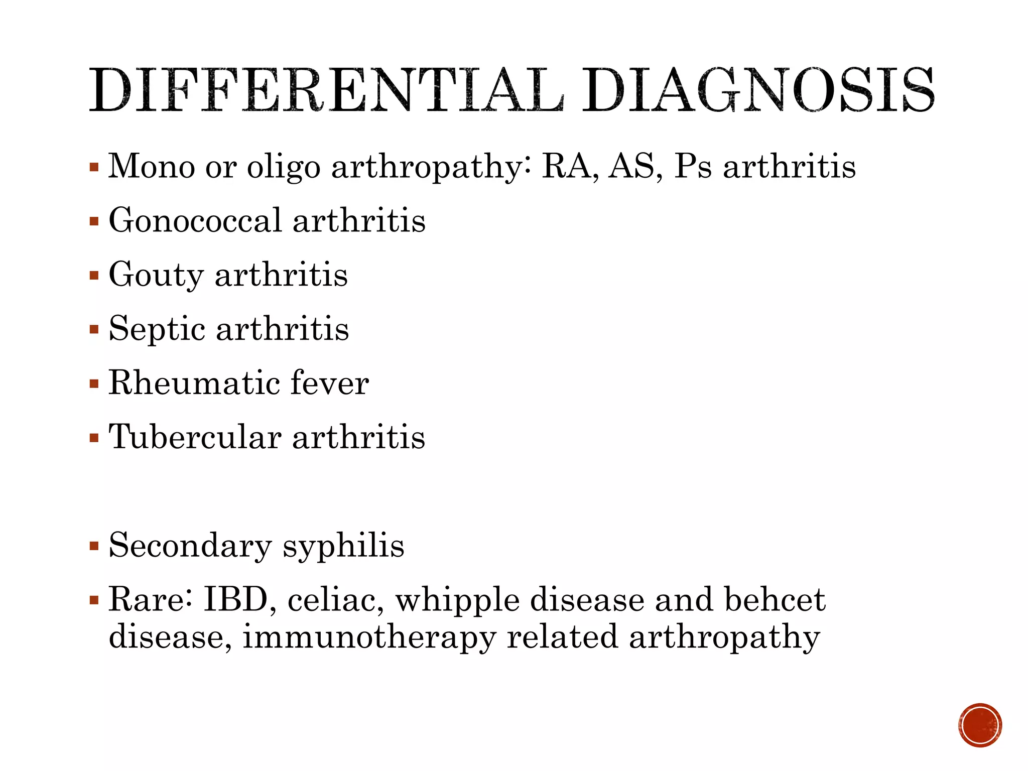 Reactive arthritis | PPT
