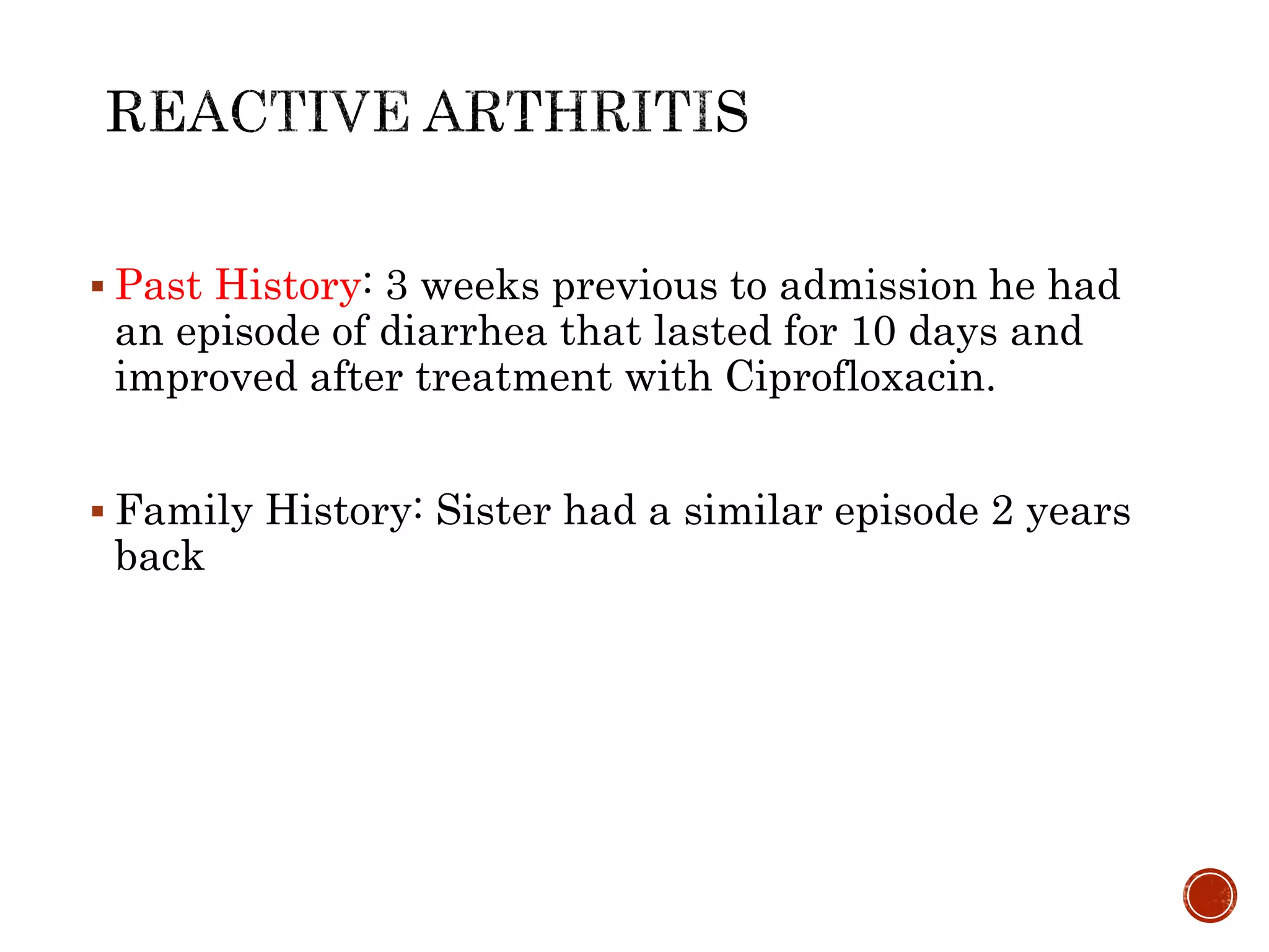 Reactive arthritis | PPT