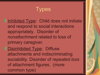 Reactive attachment disorder | PPT