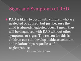 Reactive Attachment Disorder | PPTX