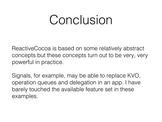 Reactive cocoa | PPT