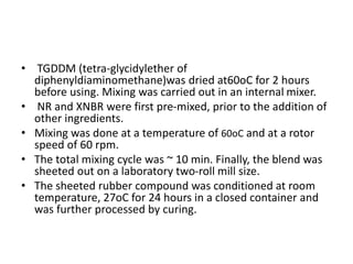 Reactive compatibilization of natural rubber (nr) vs Xnbr | PPT