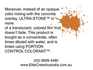 Reactive concrete stain elite crete system chem-stone™ [PPT] | PPTX ...