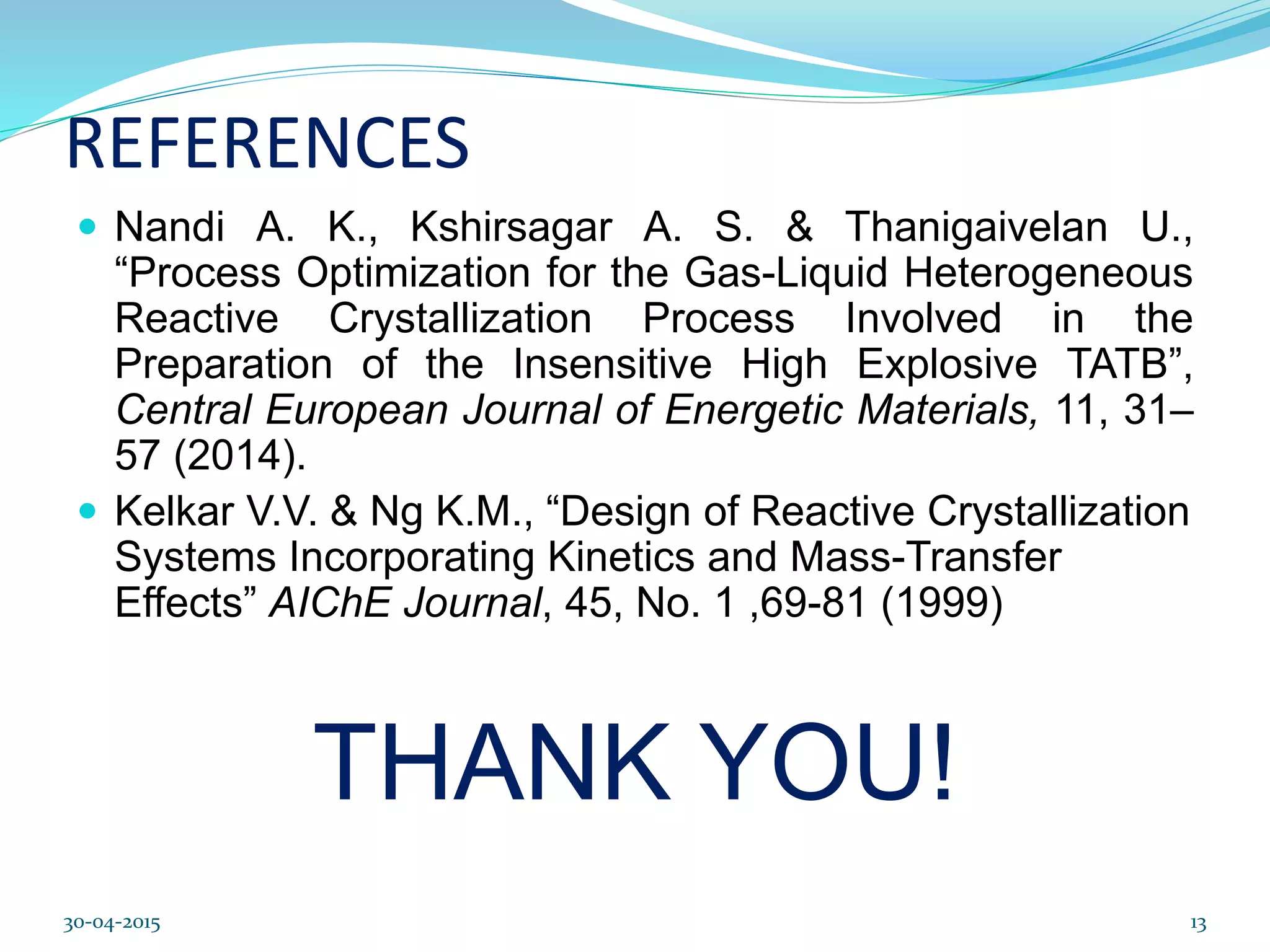 Reactive crystallization | PPTX