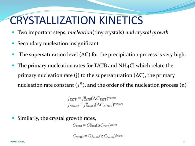 Reactive crystallization | PPTX | Chemistry | Science