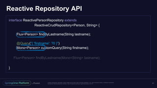 Reactive Data Access with Spring Data | PPTX