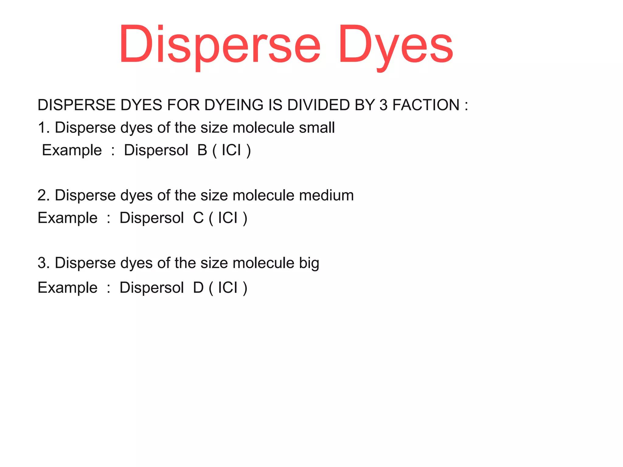 Reactive & Disperse Dye | PPT