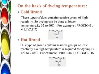 Reactive dyes | PPTX