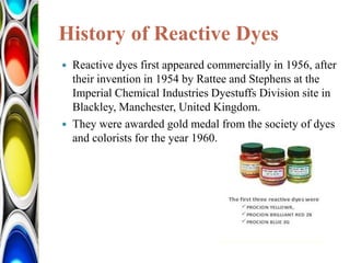 Reactive dyes | PPTX