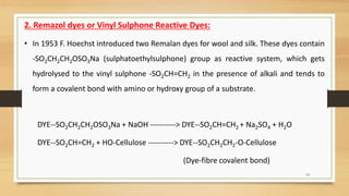 Reactive Dyes: Definition, Introduction and classification with ...