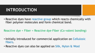Reactive dyes applicable in neutral and acidic media | PPTX