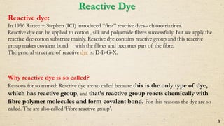 Reactive dye (B.Sc in Textile Engineering) | PPT