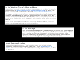 Reactive Extensions - VTD11 | PPT