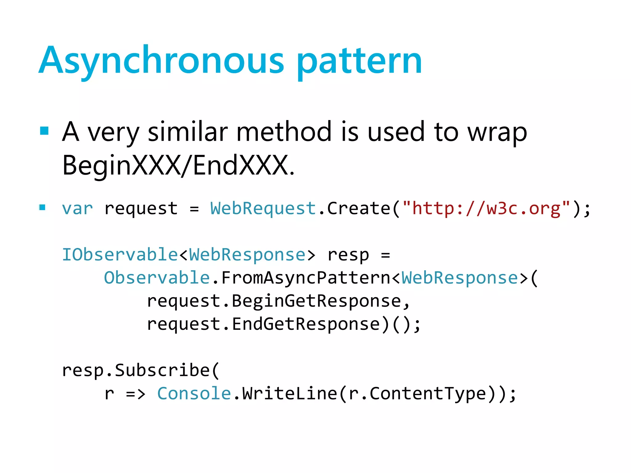 Reactive Extensions (Rx) | PPT