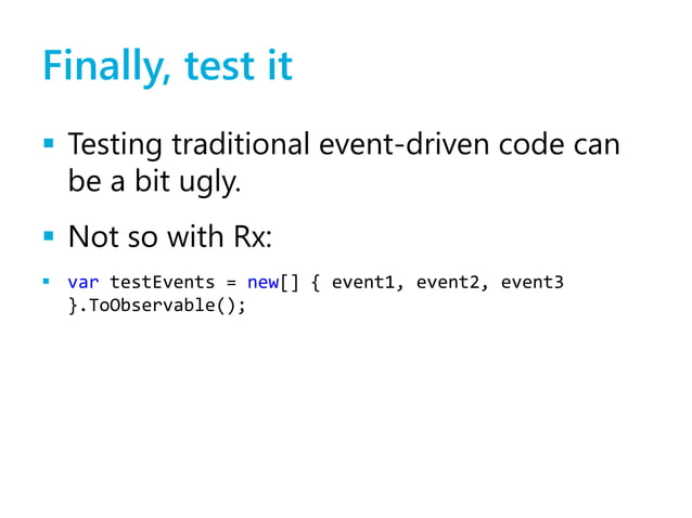 Reactive Extensions (Rx) | PPT