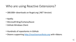 Quick look in Reactive Extensions | PPT