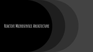 Reactive Microservice Architecture | PPT