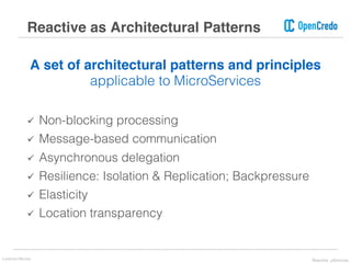 Reactive Principles and Microservices | PDF
