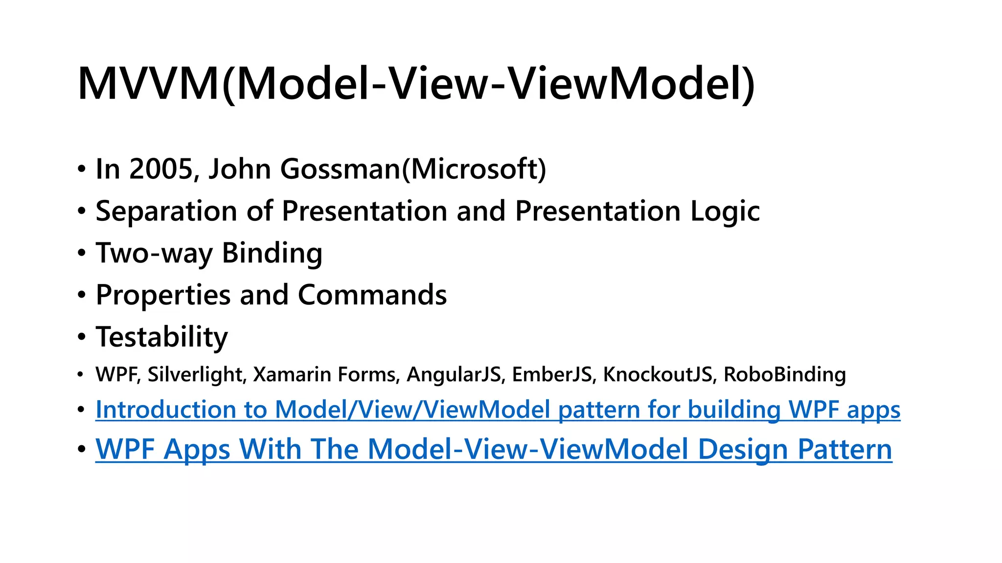 Reactive Model View Viewmodel Architecture Ppt