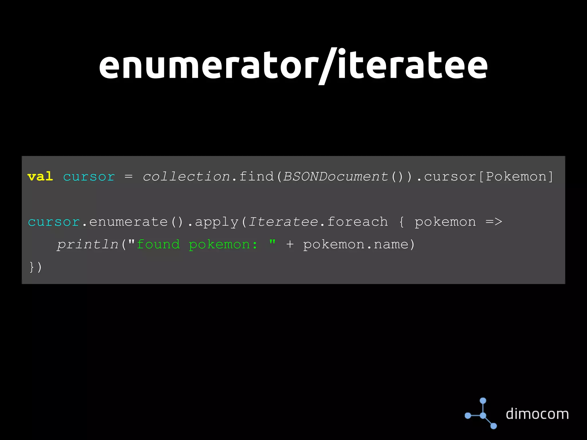 ReactiveMongo - non blocking and asynchronous I/O operations | PPT