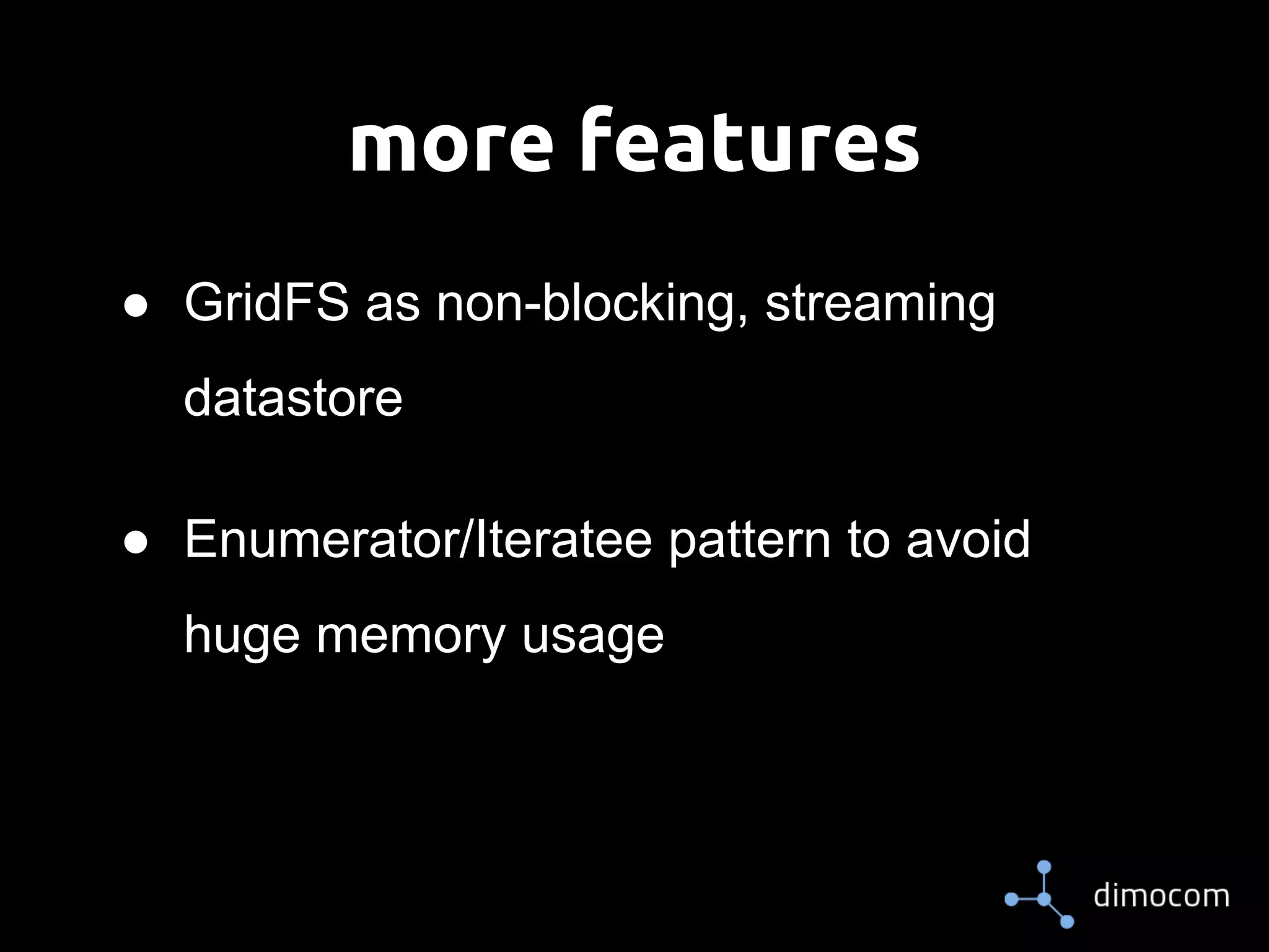 ReactiveMongo - non blocking and asynchronous I/O operations | PPT