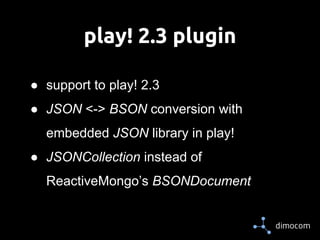 ReactiveMongo - non blocking and asynchronous I/O operations | PPT