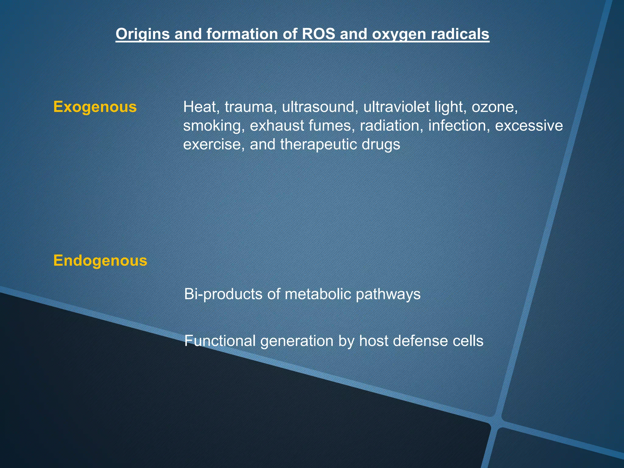 Reactive oxygen species | PPTX