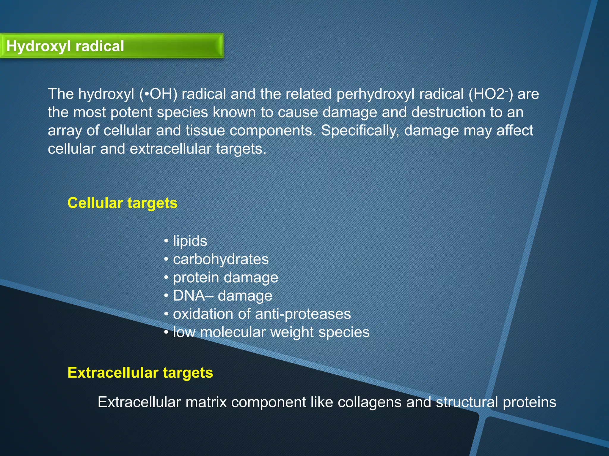 Reactive oxygen species | PPTX