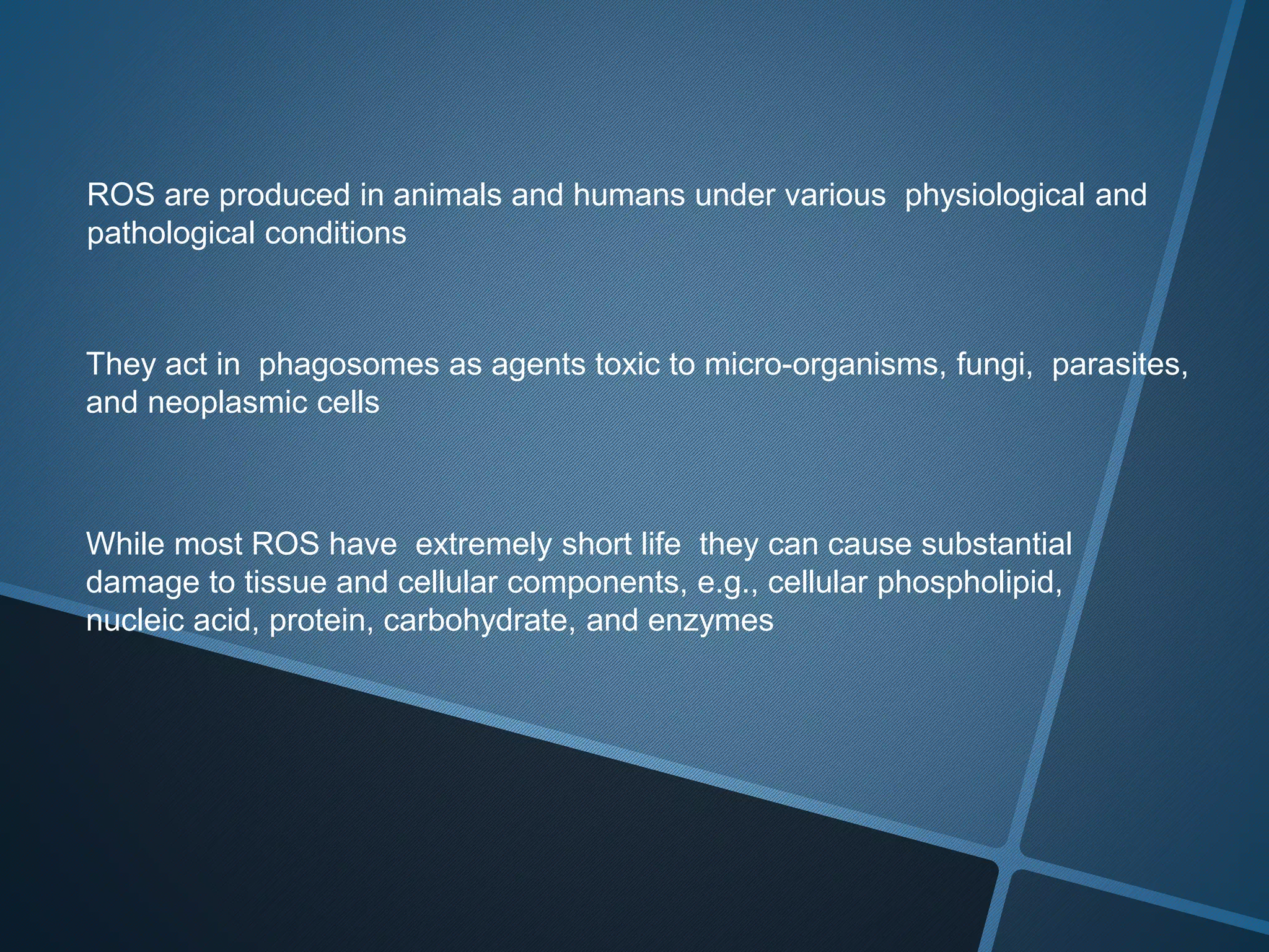 Reactive oxygen species | PPTX