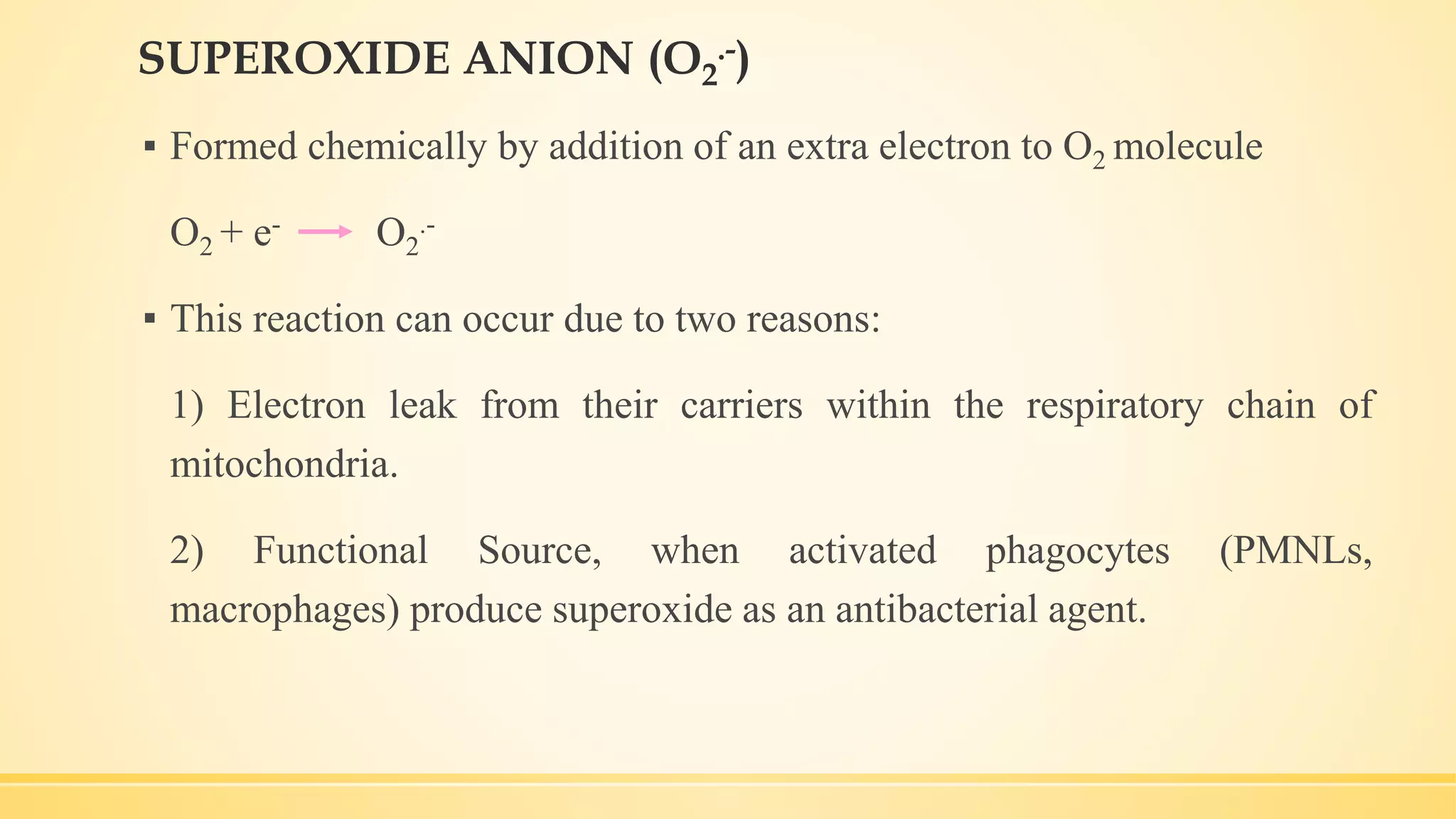 Reactive oxygen species | PPTX