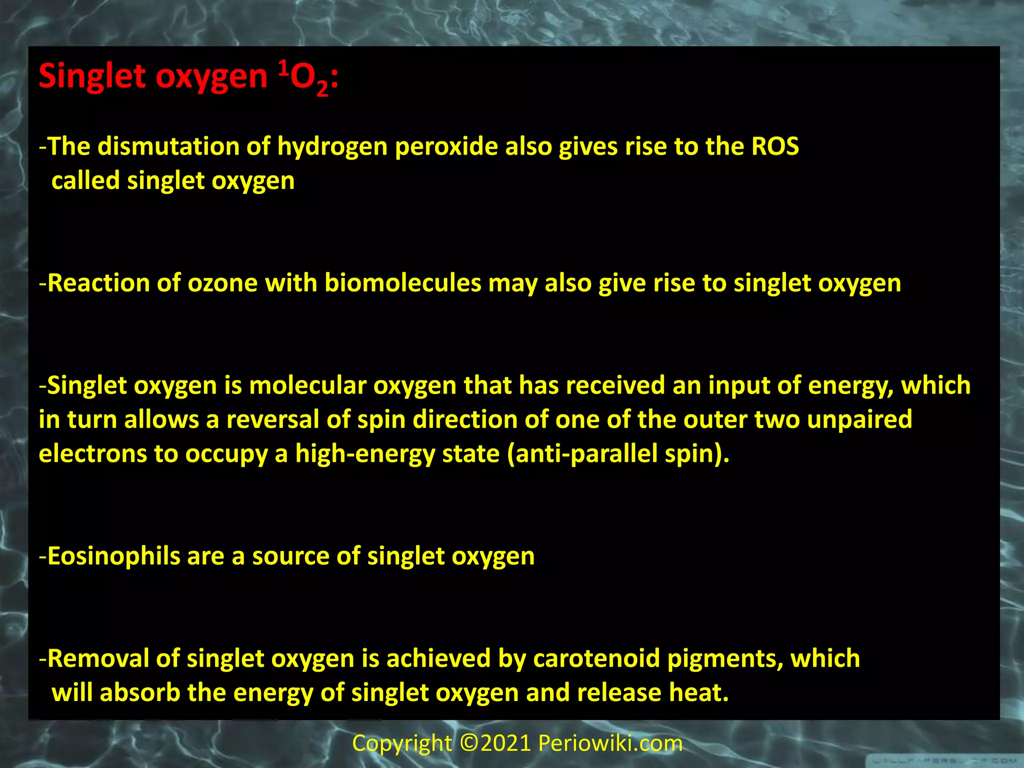 Reactive oxygen species and anti-oxidants | PPTX