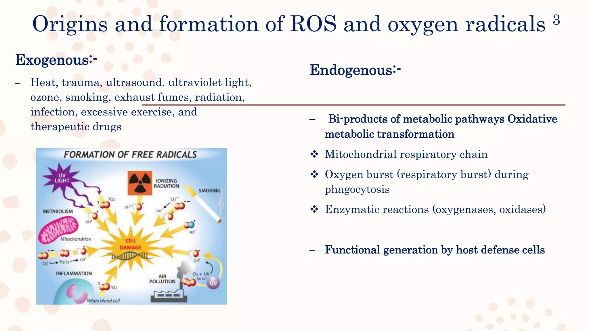 reactive oxygen species in periodontal disease | PPTX