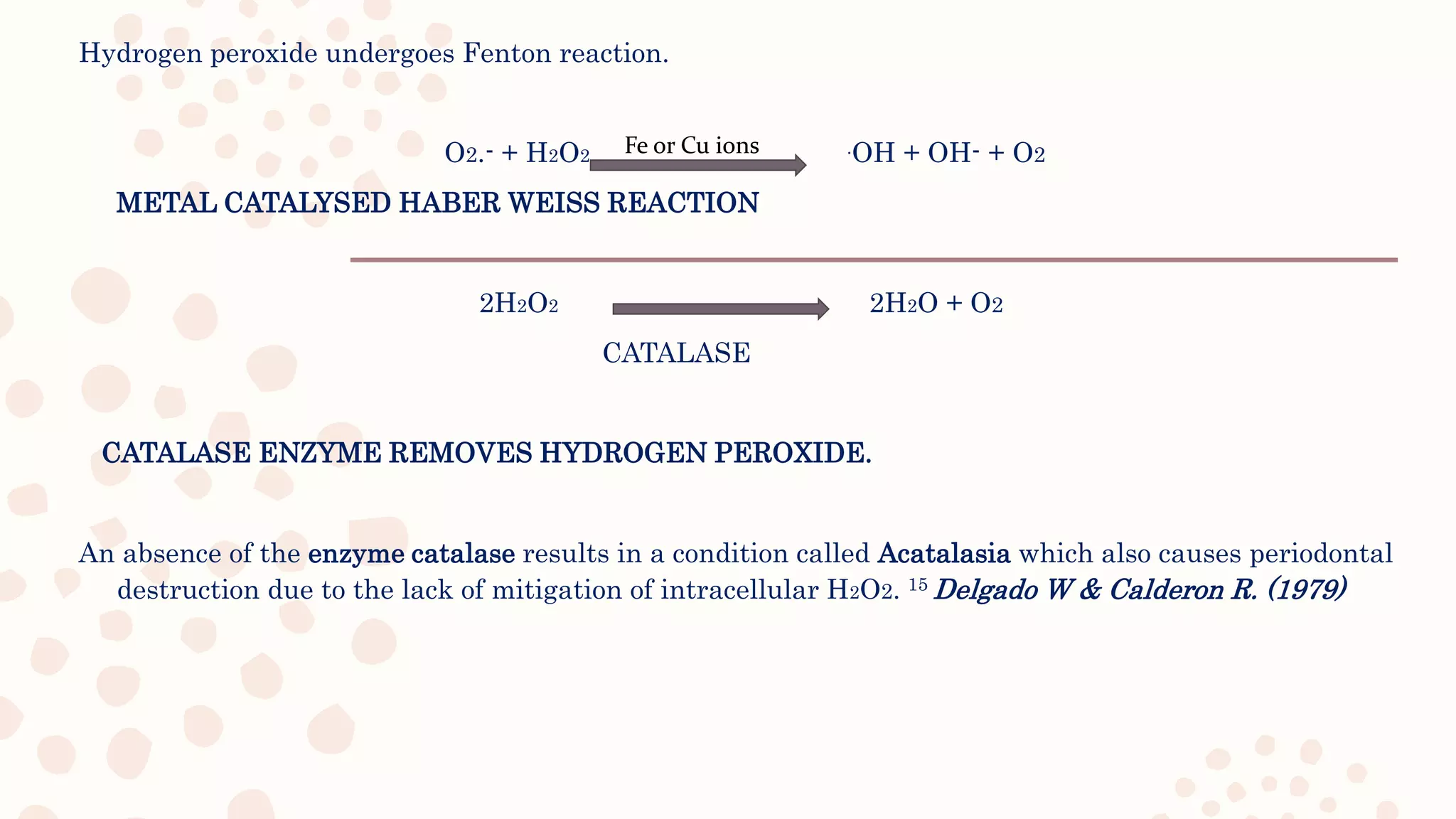 reactive oxygen species in periodontal disease | PPTX