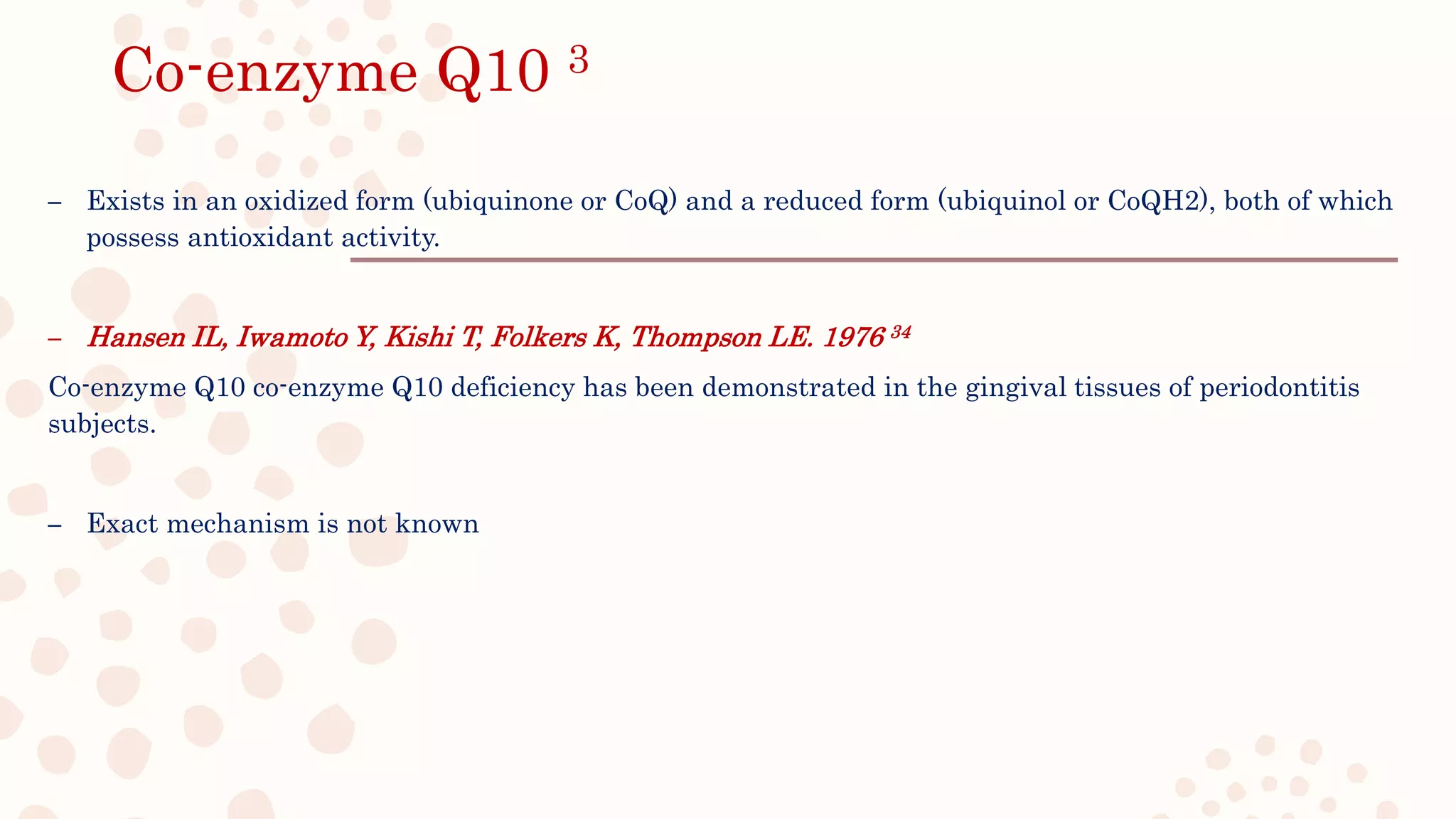 reactive oxygen species in periodontal disease | PPTX