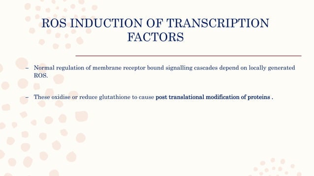 reactive oxygen species in periodontal disease | PPTX