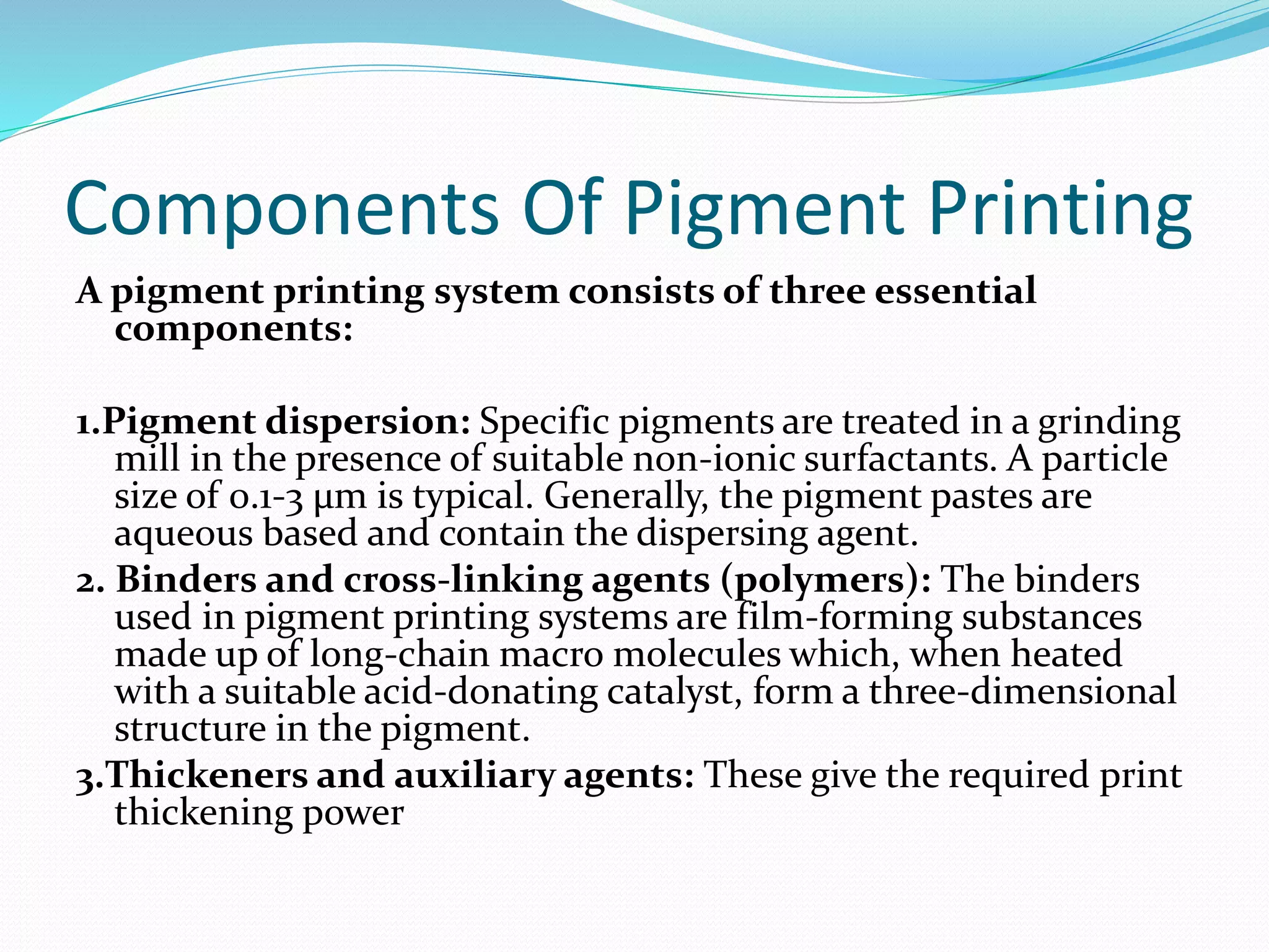 Reactive & pigment printing | PPTX