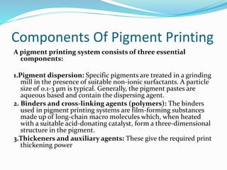 Reactive & pigment printing | PPTX