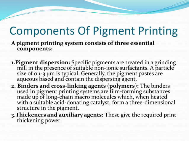 Reactive & pigment printing | PPTX