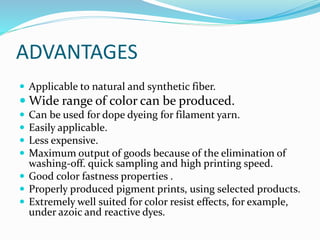 Reactive & pigment printing | PPTX