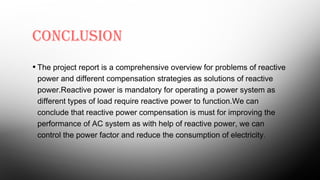 Reactive Power : Problems and Solutions | PPT
