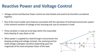 Reactive power and voltage control | PPTX