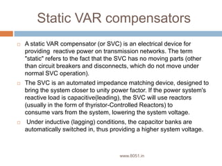 Reactive power compensation | PPTX