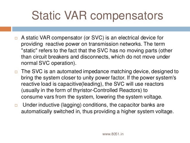 Reactive power compensation