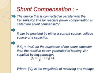 Reactive power compensation | PPT